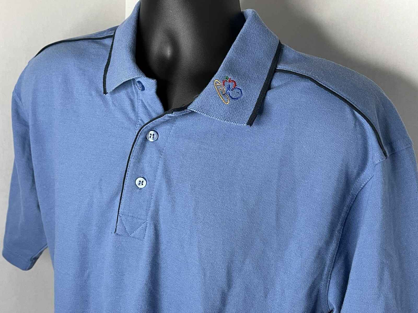HARRIS TEETER GROCERY STORE EMPLOYEE BLUE POLO SHIRT,… - Gem