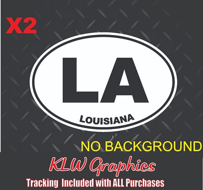 Louisiana Oval Vinyl Decal Sticker State Car Diesel Truck Home LA USA ...