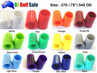 12PCS .370" SUPER PREMIUM GOLF IRON COLORED FERRULE FERRULES .540OD ...