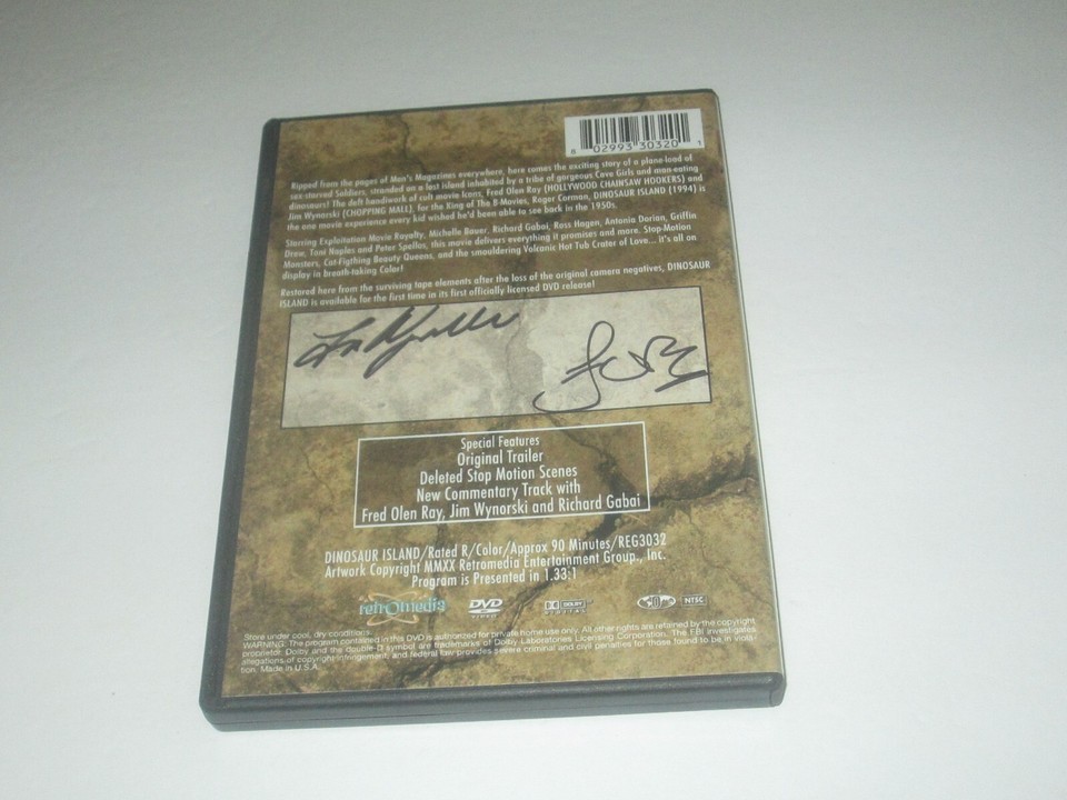 DINOSAUR ISLAND DVD Autographed Limited Edition 1/1000 (1994 ...
