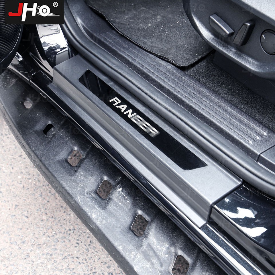 Car Door Sill Scuff Plate Cover Panel Protectors For Ford Ranger 2023 ...