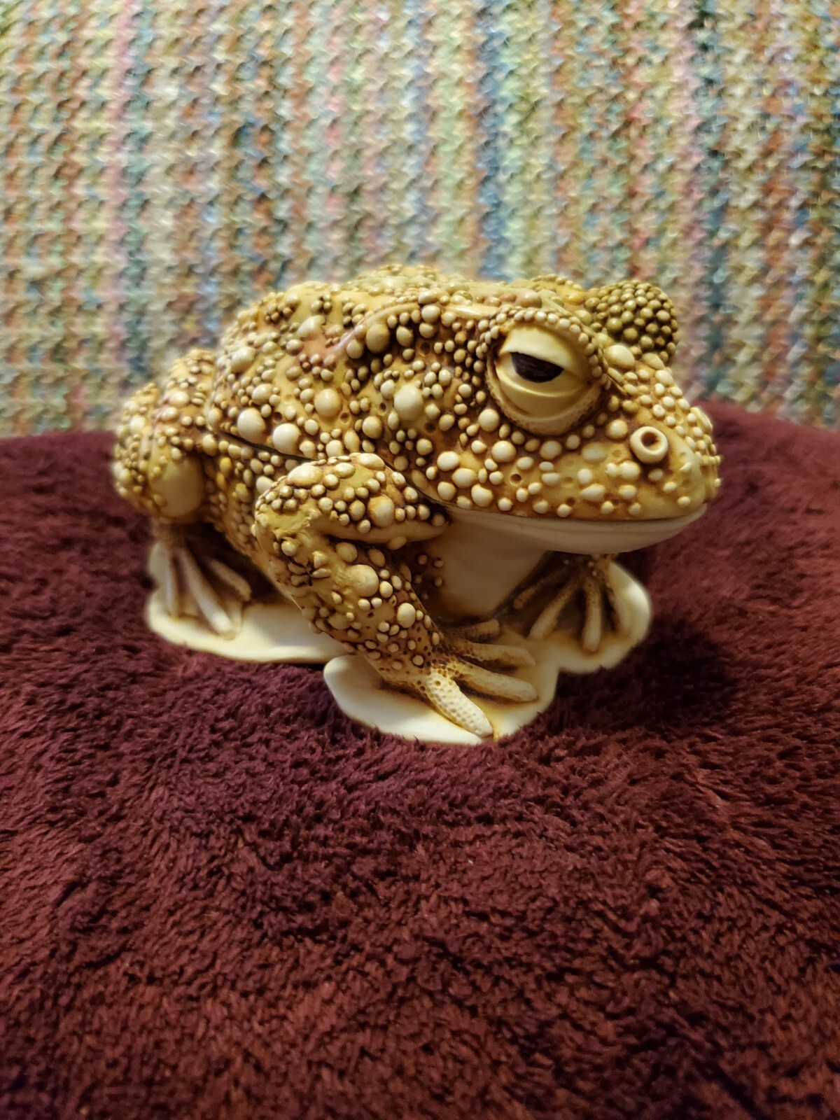 Vintage Harmony Kingdom Toad Awaiting A Kiss Trinket Box Retired ...