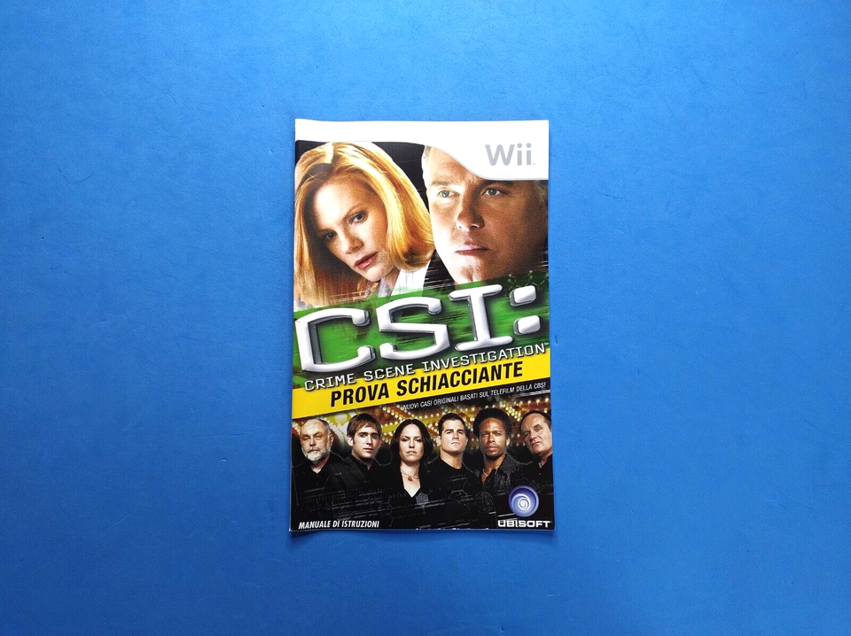 CSI Crime Scene Investigation Prova Schiacciante Nintendo Wii Pal Ita ...