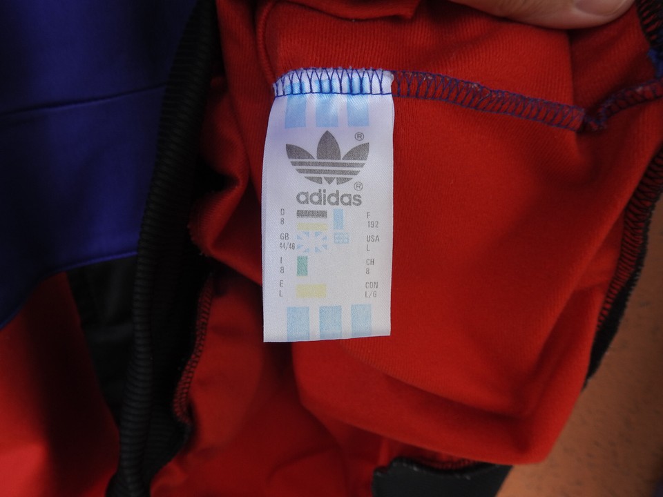 Vintage 90s Adidas World Wide Sport Track Jacket Color Block Pullover ...