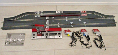 SCX Digital Slot Car Track ~Pit Box Set Section Track 3 Controllers ~1/ ...