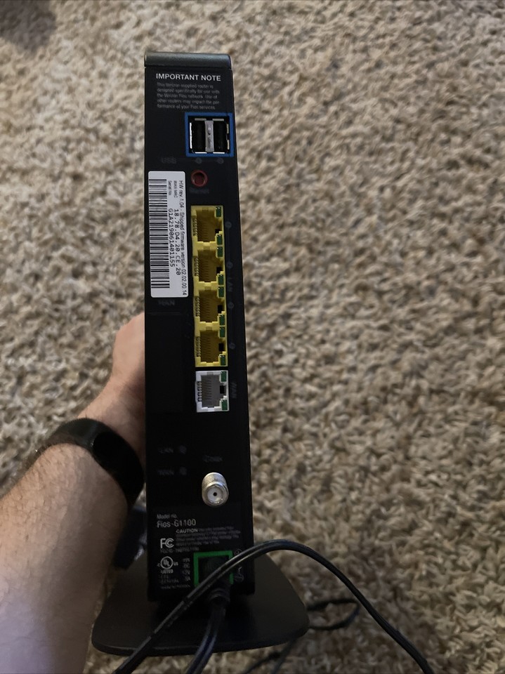 Verizon Fios Quantum Gateway G1100 Wireless Wi-Fi Router FiOS-G1100 ...