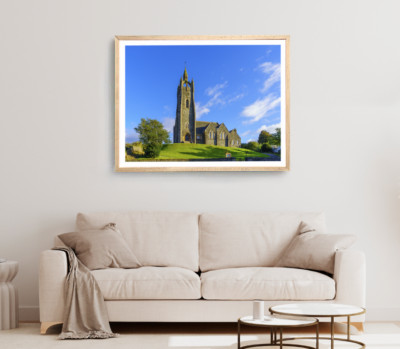 Tarbert Parish Print, Church Wall Art, Scotland Framed Beach Wall Art ...