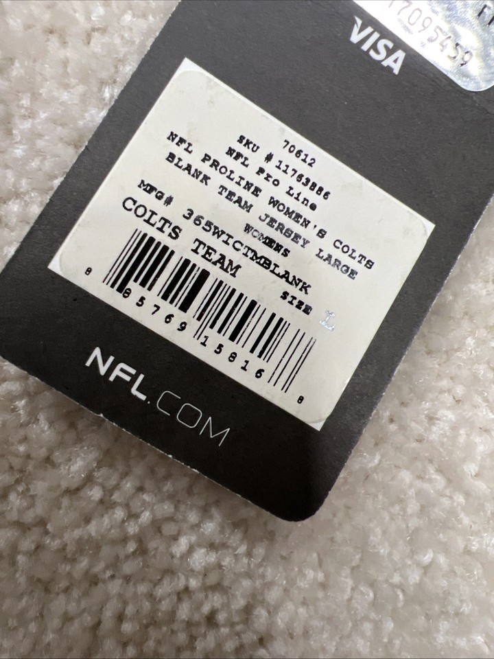 Indianapolis Colts NFL Pro Line Blank Customizable Blue Jersey Woman’s ...