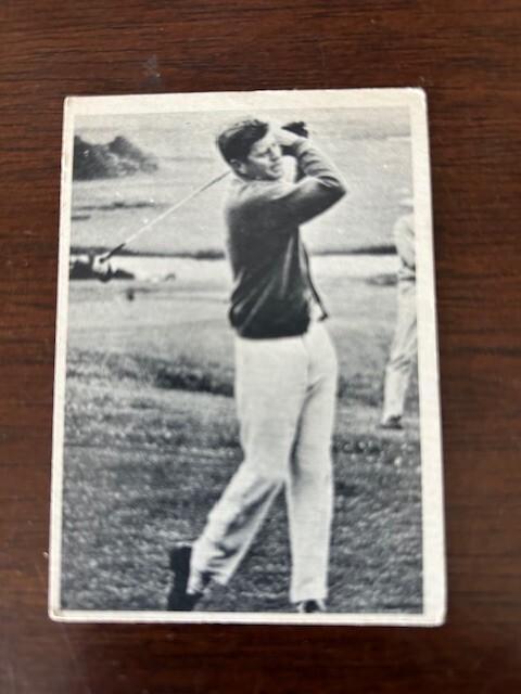 JFK GOLF 1964 TOPPS STORY OF PRESIDENT JOHN F KENNEDY #15 HYANNIS PORT ...