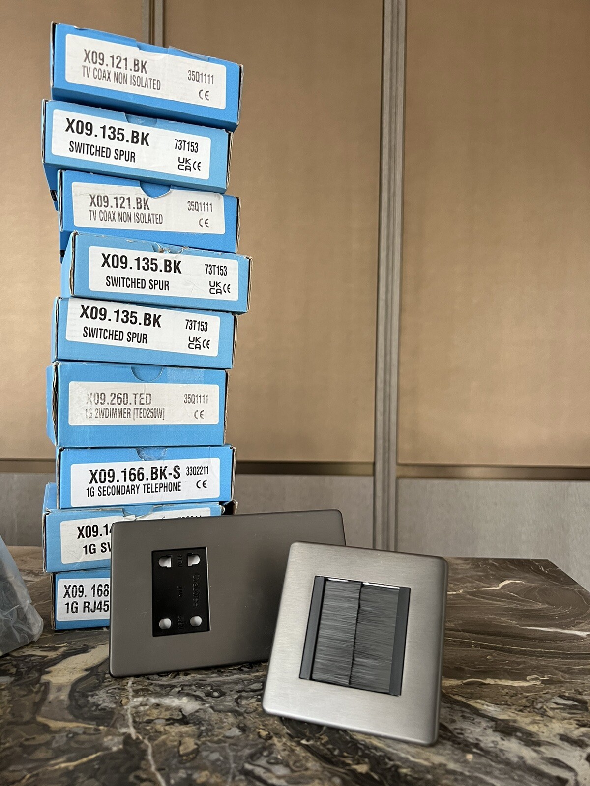 Heritage Brass Matt Bronze Screwless Flat Plate Assorted electrical ...