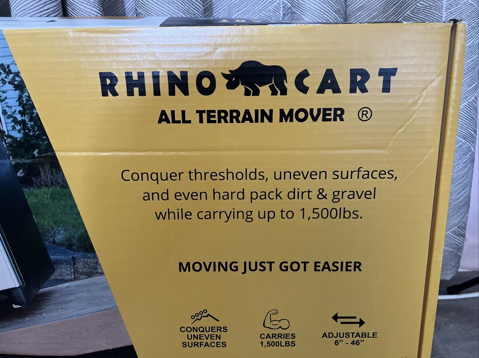 Rhino Cart All Terrain Mover Heavy Duty Versatile Universal Cart Dolly ...