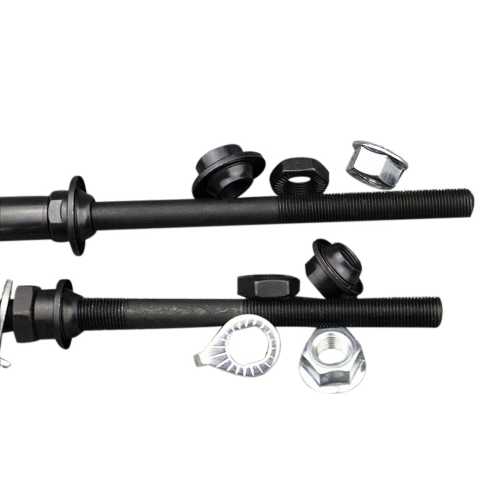 Universal Front Rear Cycling Steel Bike Wheel Hub Axle Replacement MTB ...