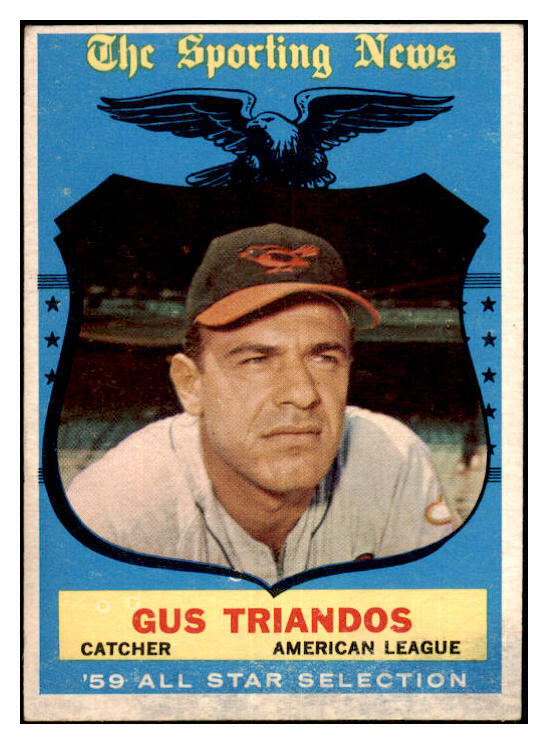 1959 TOPPS #568 GUS TRIANDOS A.S. ORIOLES EX 479928 (KYCARDS) | eBay