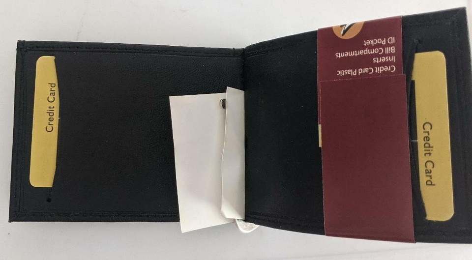 River Ridge Black Leather Bifold Wallet, Men's Billfold | eBay