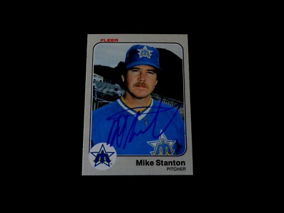 Mike Stanton Autographed 1983 Fleer Seattle Mariners Baseball Card #486 ...