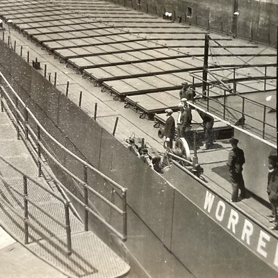 Antique 1920s Worrell Clarkson Freighter Ship Sault Stereoview Photo ...