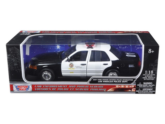 2001 Ford Crown Victoria Los Angeles Police Department LAPD Car 1/18 by ...