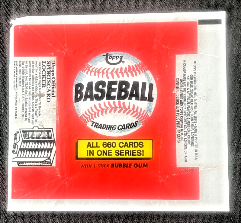 1974 & 1975 Topps Baseball WRAPPERS - SEE DESCRIPTION, 1125 | eBay