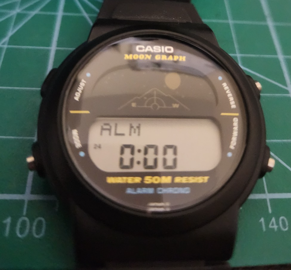 Casio GMW-15 Module 832 - Rare and Collectible Moon Phase Vintage Watch ...