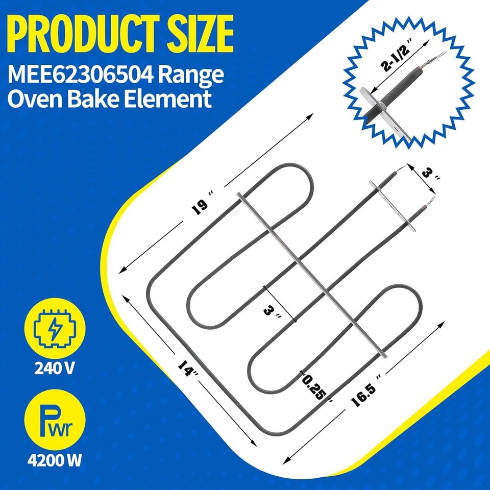 Range Oven Broil Heating Element Compatible with LG 240V 4000W ...