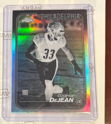 2024 Topps Chrome Football Cooper DeJean #232 Negative Refractor (RC ...