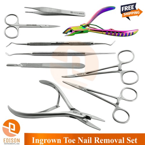 Ingrown Toenail Removal Curette Nipper Cutter Podiatry Nail Surgery ...