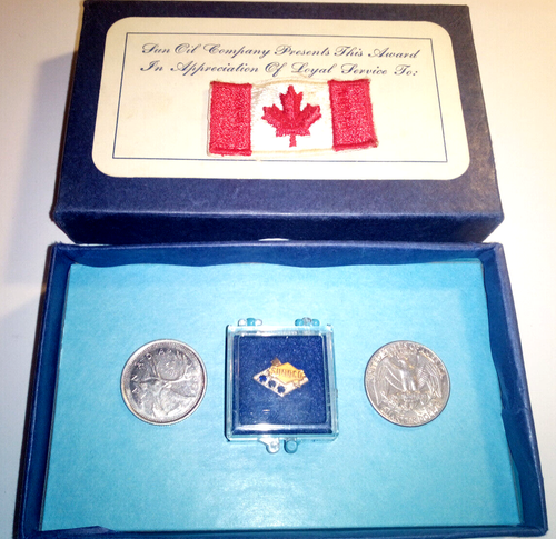 Vintage Sun Oil Company SUNOCO Presentation Award CTO 14K Lapel Pin ...