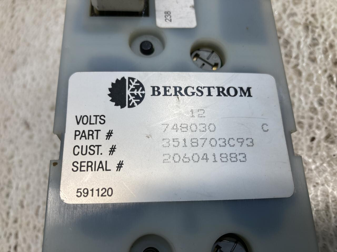 International 3518703c93 Bergstrom 748030 AC Heater Climate Control for ...