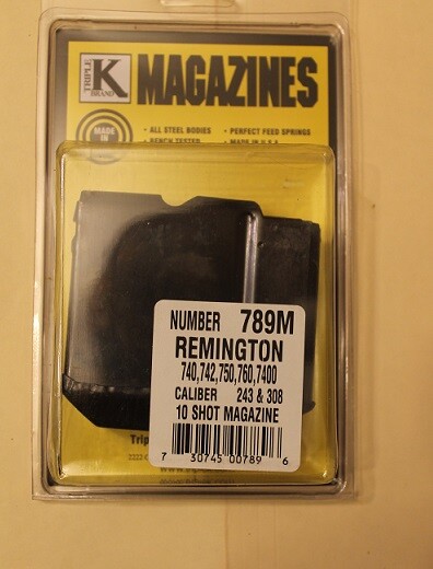 Remington 740 7400 742 243 308 789M 10 round Magazine from Triple K ...