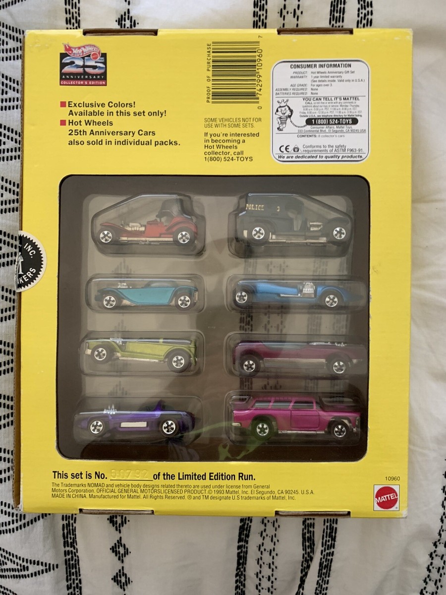 HOT WHEELS VINTAGE SERIES COLLECTION 8 CAR SET 25th HOT WHEELS VINTAGE SERIES COLLECTION 8 CAR SET 25th