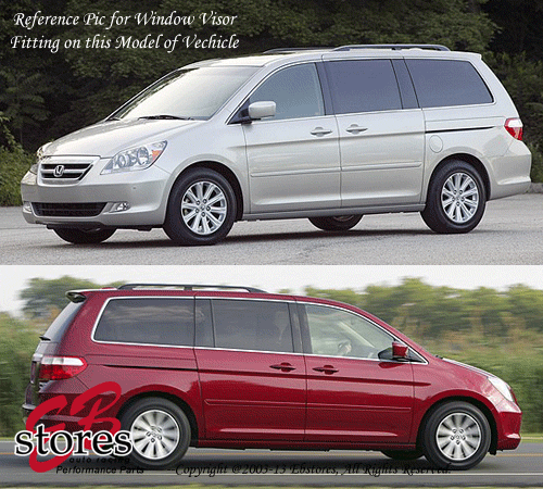 2mm Thickness Outside Mount Window Visor Rain Guard For Honda Odyssey ...