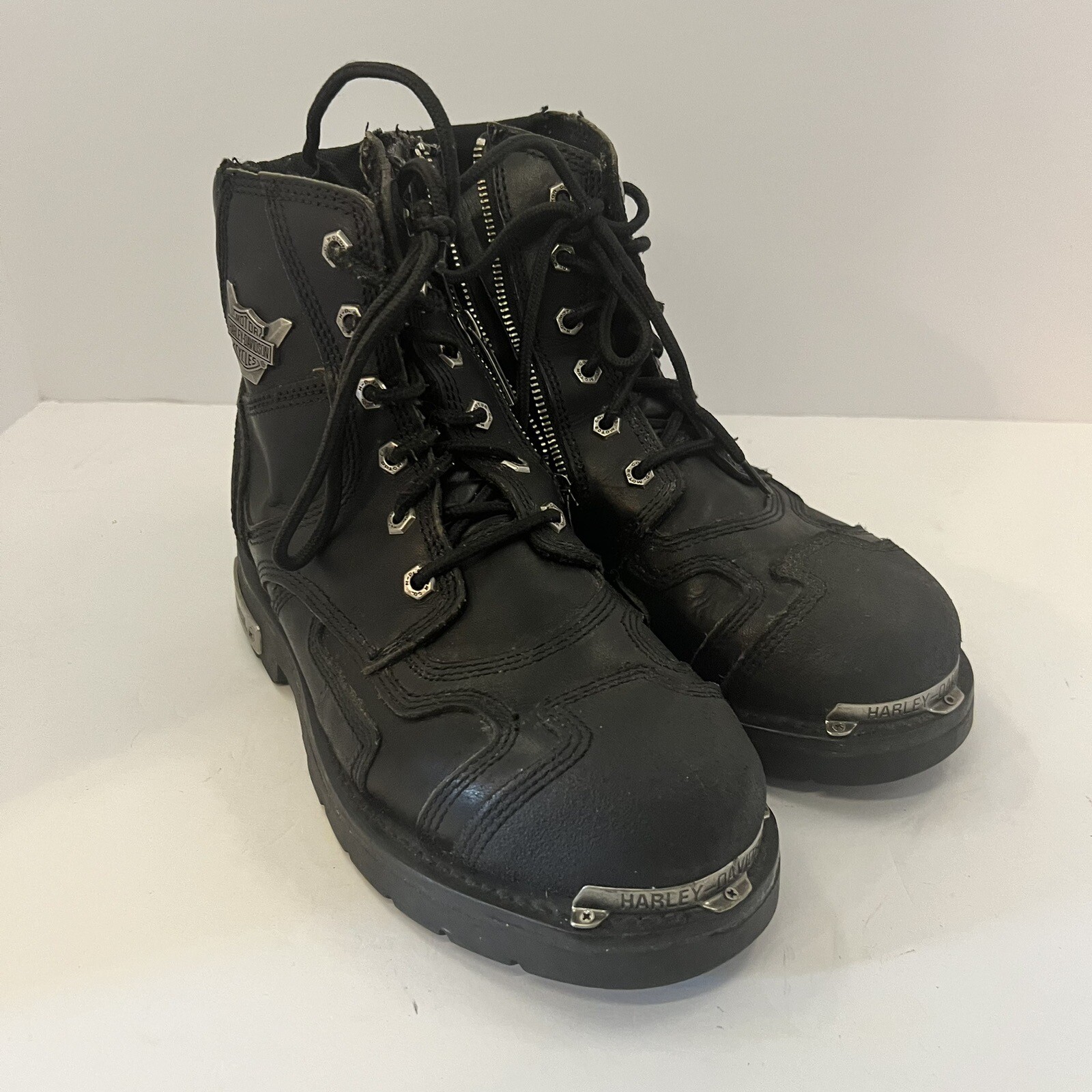 Harley Davidson Men's Stealth Motorcycle Boots Black … - Gem