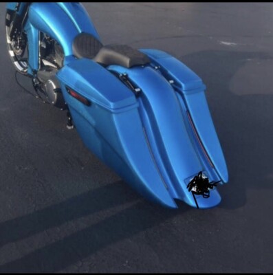 2009-2021 7" Down 14" Back Bagger Harley Davidson Flh Fiberglass Side ...