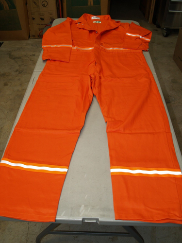 COVERALLS HIGH VISIBILITY/REFLECTIVE ORANGE SZ 48 LONG- XLL NWOT | eBay