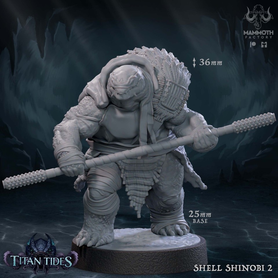 Mammoth Factory Titan Tides Miniature D&D DnD Fantasy TTRPG Dungeons ...
