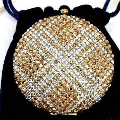 ESTEE LAUDER Golden Plaid Compact Lucidity Translucent Pressed Powder ...