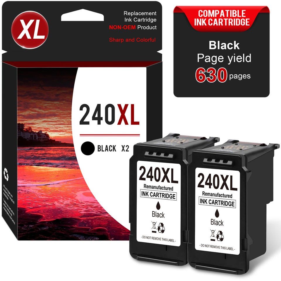 PG 240XL CL-241XL Ink Cartridge for Canon 240 241 PIXMA MG and MX ...