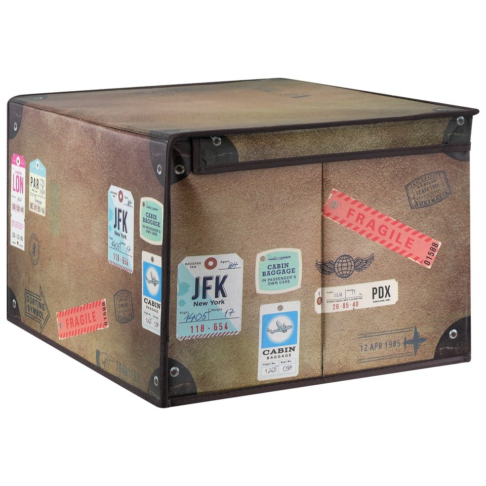 Large Collapsible Storage Box Folding Jumbo Storage Chest Kids Room Toy ...