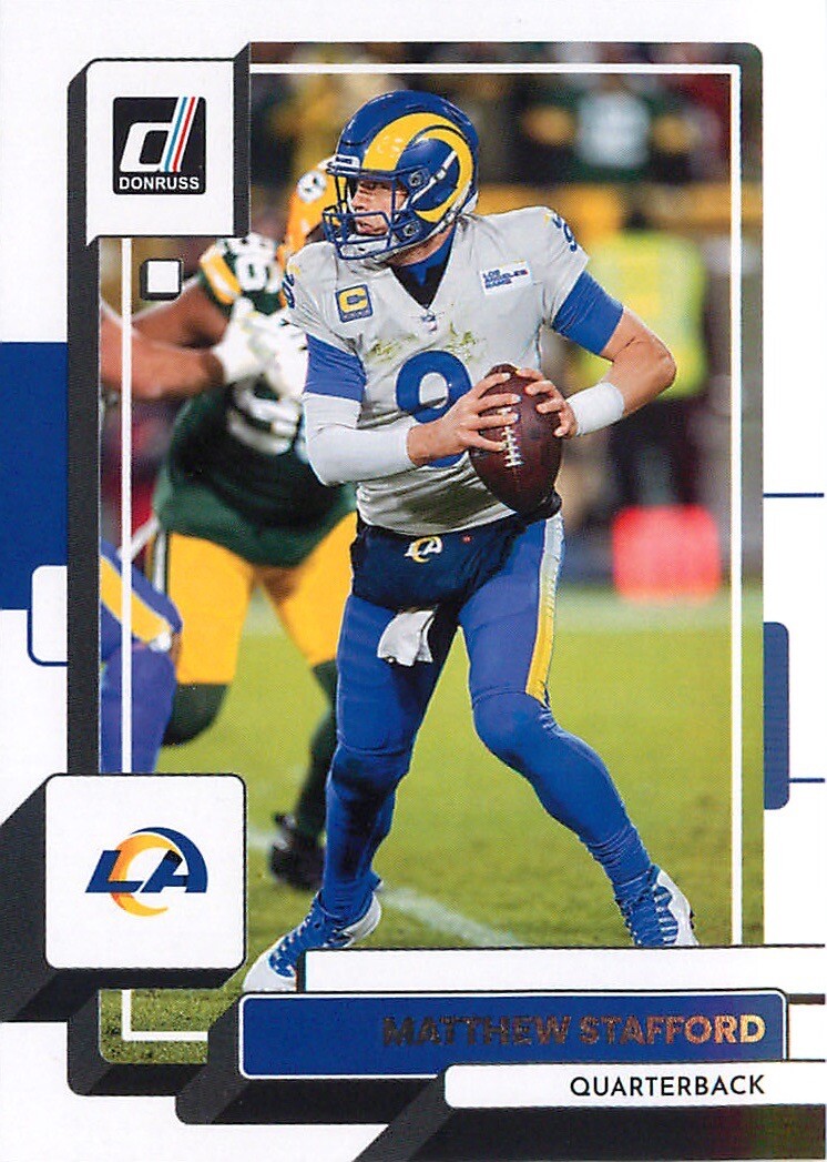 Matthew Stafford 2022 Panini Donruss Football NFL Base Card #17 Los ...
