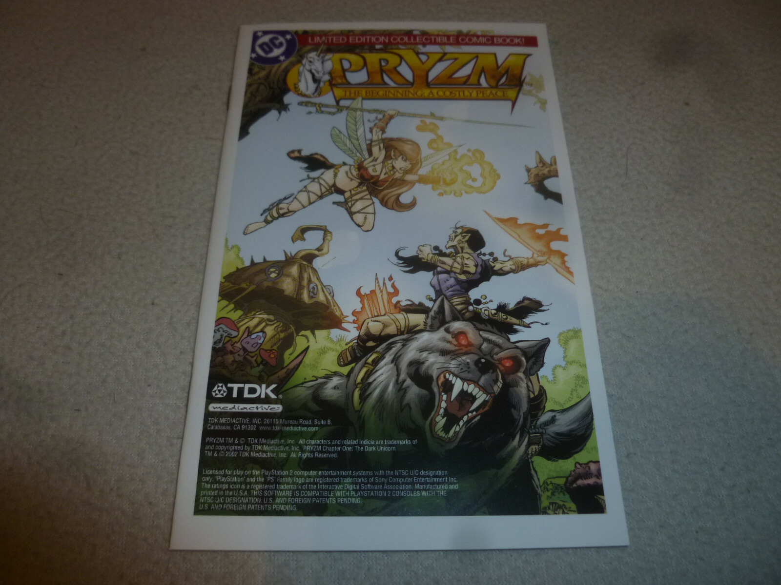 GAME PS2 PLAYSTATION 2 PRYZM CHAPTER ONE THE DARK UNICORN LE COMIC ...