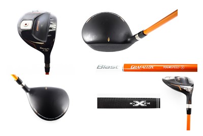 KICK-X GOLF Blast Tough Lie Hybrid Graf Shaft (3 Wood), Right Hand, Reg ...