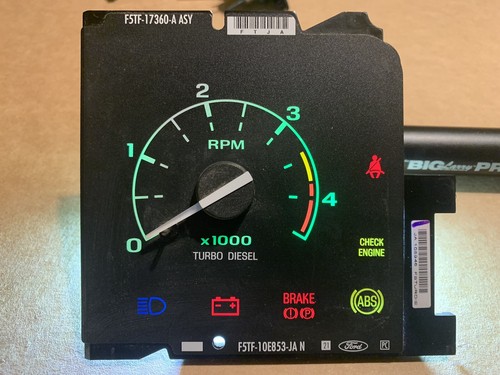94 .5 95 96 (97) FORD F350 F250 Instrument RPM GAUGE Cluster Idi Turbo ...