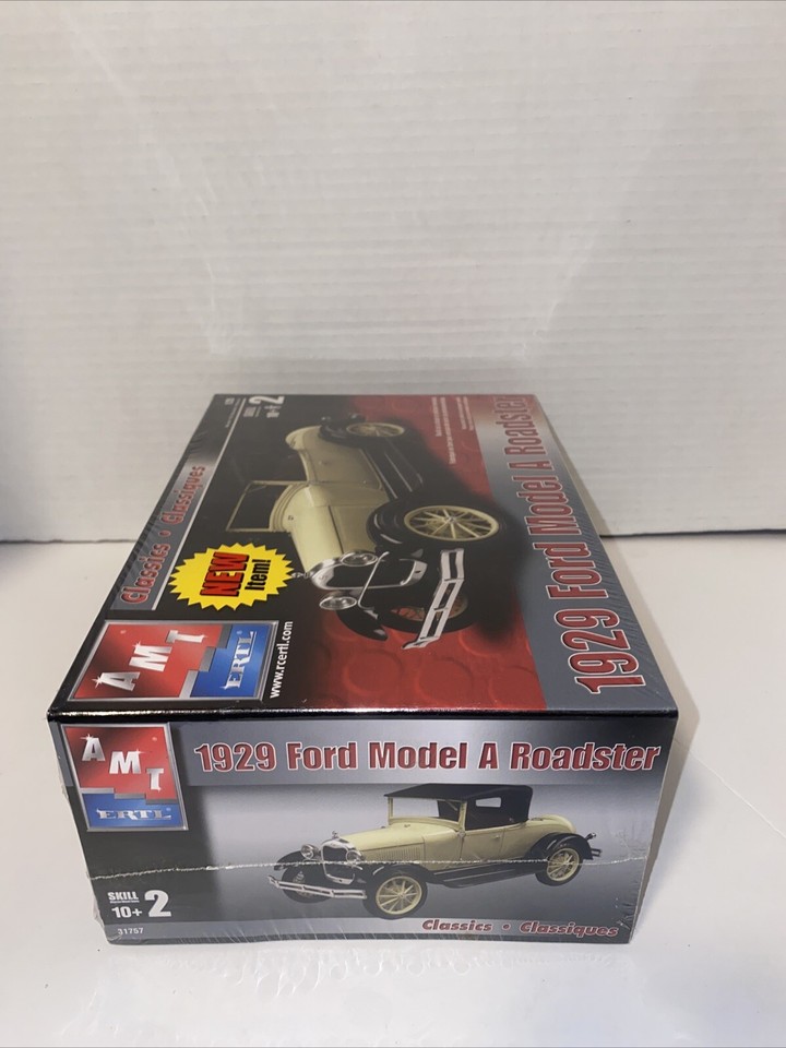 Amt 1929 Ford Model A Roadster Car model kit Sealed | eBay
