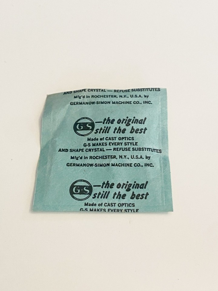 Vintage NOS G-S Replacement Watch Crystal Acrylic Elgin Allison CY268 ...