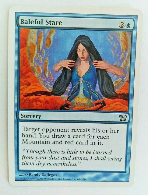 MTG Baleful Stare Ninth Edition 64/350 Regular Uncommon for sale online ...
