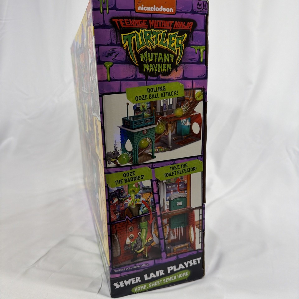 TMNT Teenage Mutant Ninja Turtles Mutant Mayhem Sewer Lair Playset by ...
