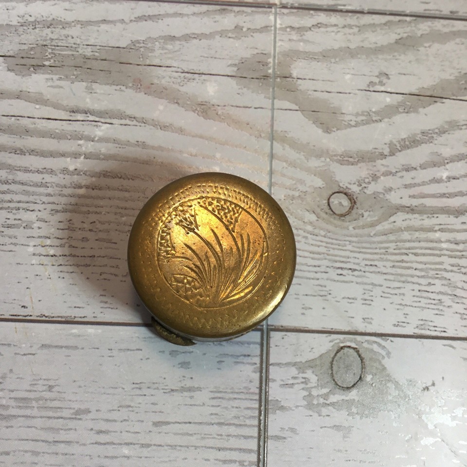 Vintage Brass And Porcelain Pill/Keepsake Box Made In Italy | eBay