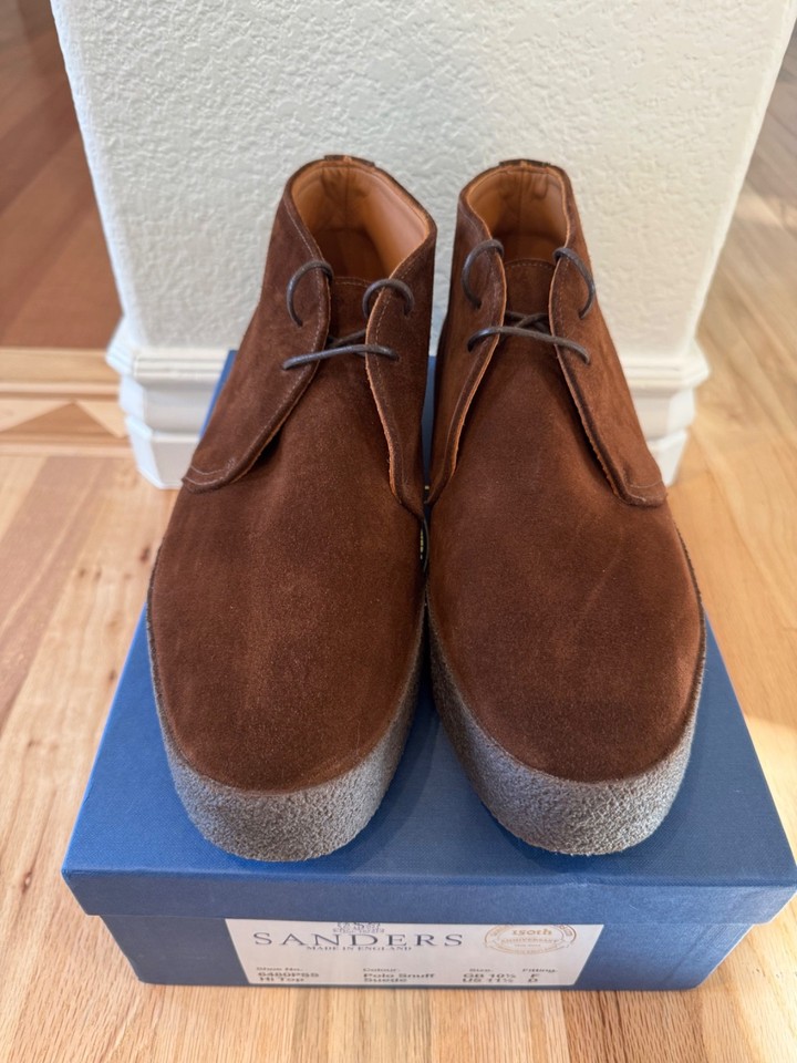 Sanders Hi Top Steve McQueen Chukka Boot - Polo Snuff Suede Sz 11.5 | eBay