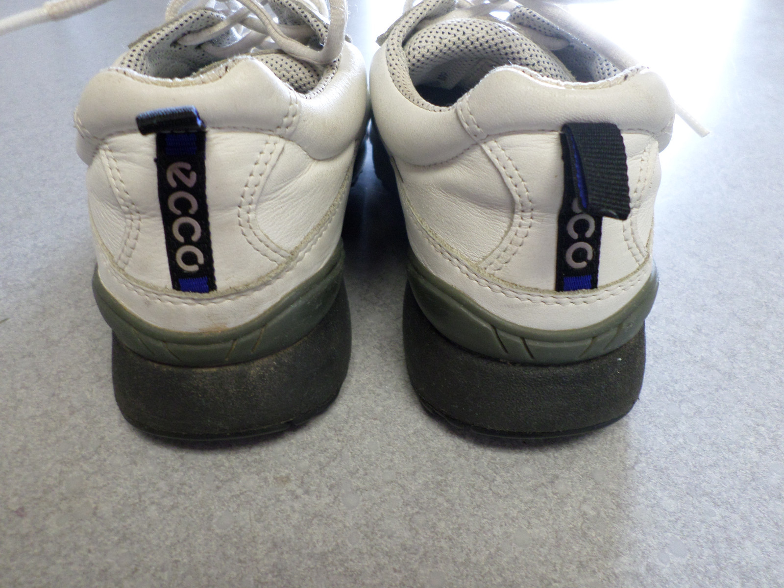 ECCO "Receptor" white leather, athletic shoes. Women'… - Gem