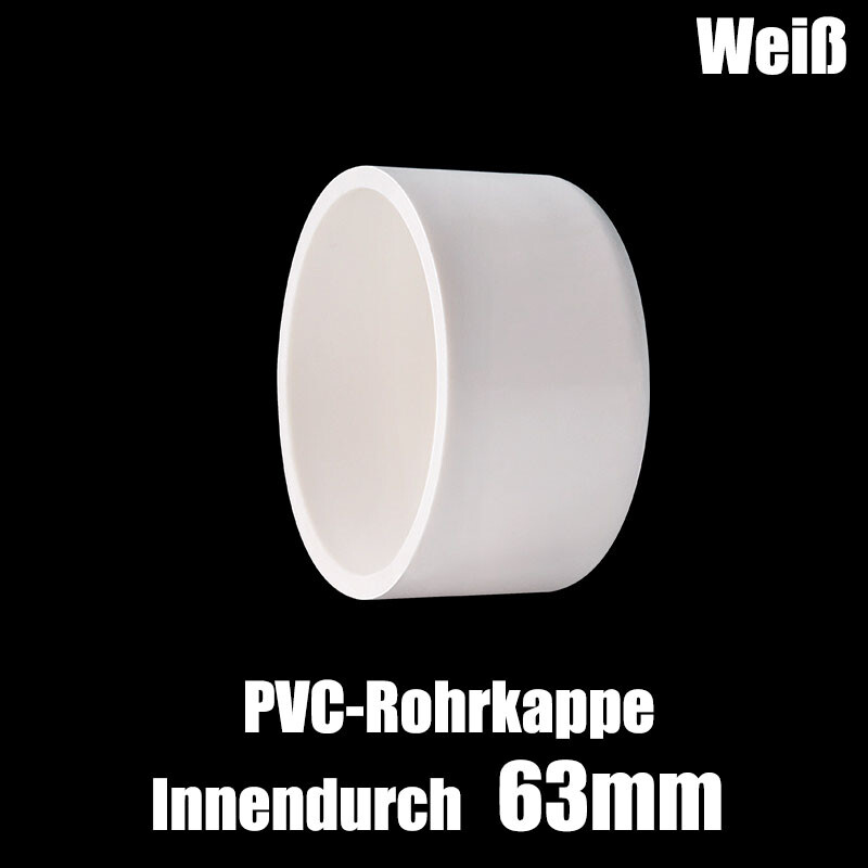 PVC Rohr Endkappe Deckel Endstecker Stopfen Fitting ø20mm~200mm Weiß ...